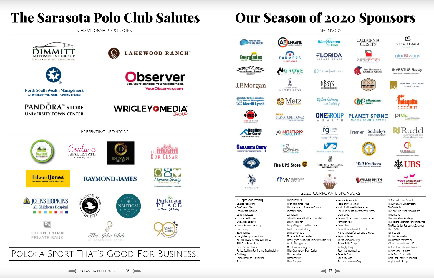 Advertising & Sponsorships - Sarasota Polo Club